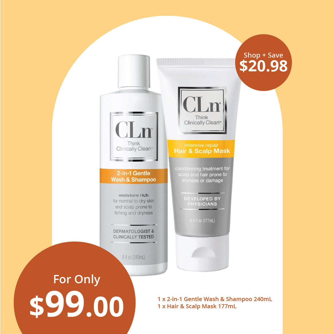 CLN® GENTLE SHAMPOO BUNDLE – Sumner Pharmacy CLN Wash